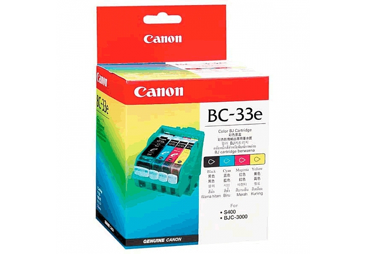 Cartucho Inkjet Canon BC-33 color y negro original c/cabezal en ...