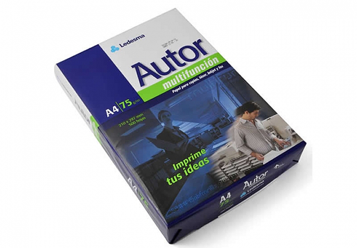 Resma Autor A4, 75 grs, x 500 hojas, Multifuncion en PlanetOffice